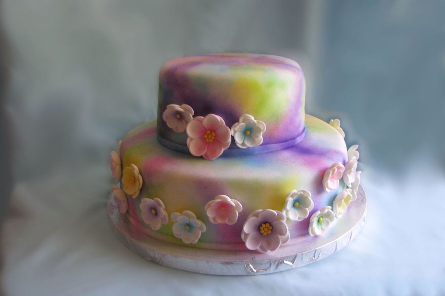 Funky Wedding Cake - CakeCentral.com