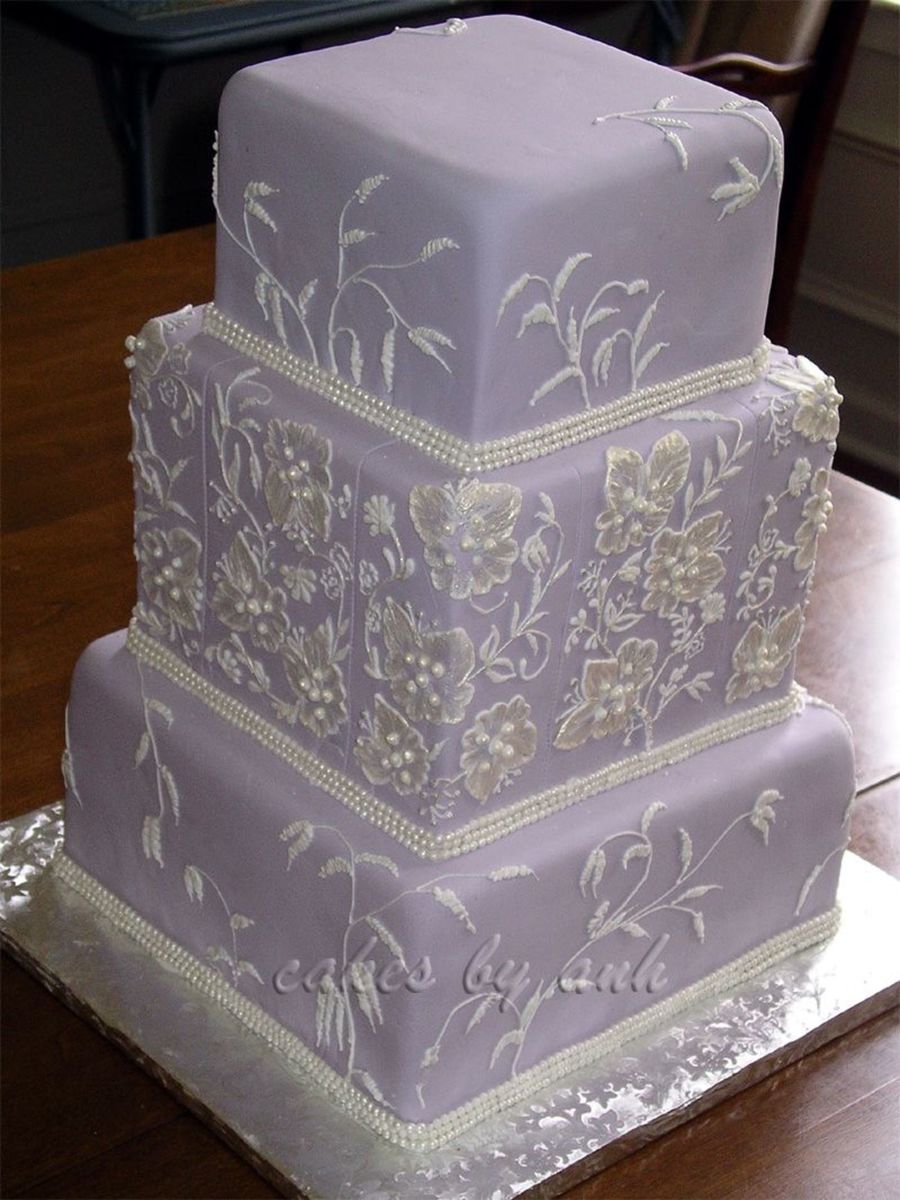 Brush Embroidery Cake - CakeCentral.com