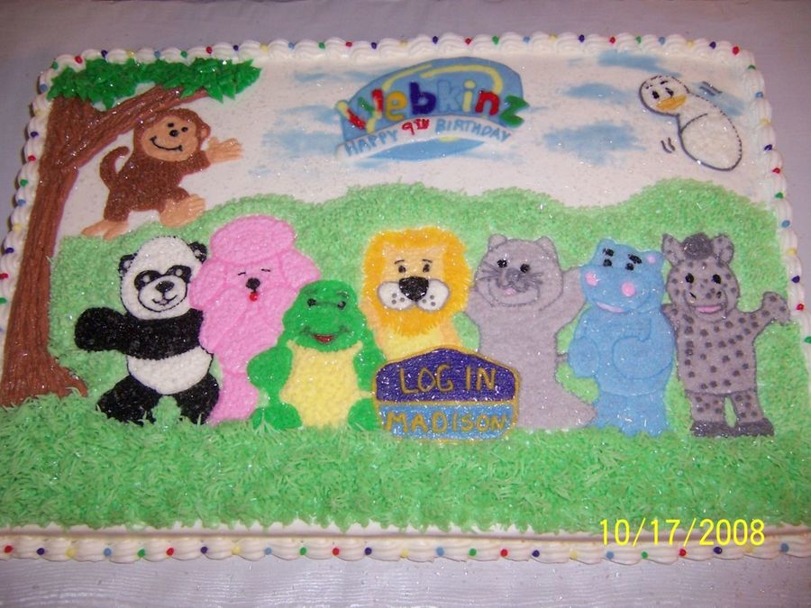 Webkinz Birthday Cake - CakeCentral.com