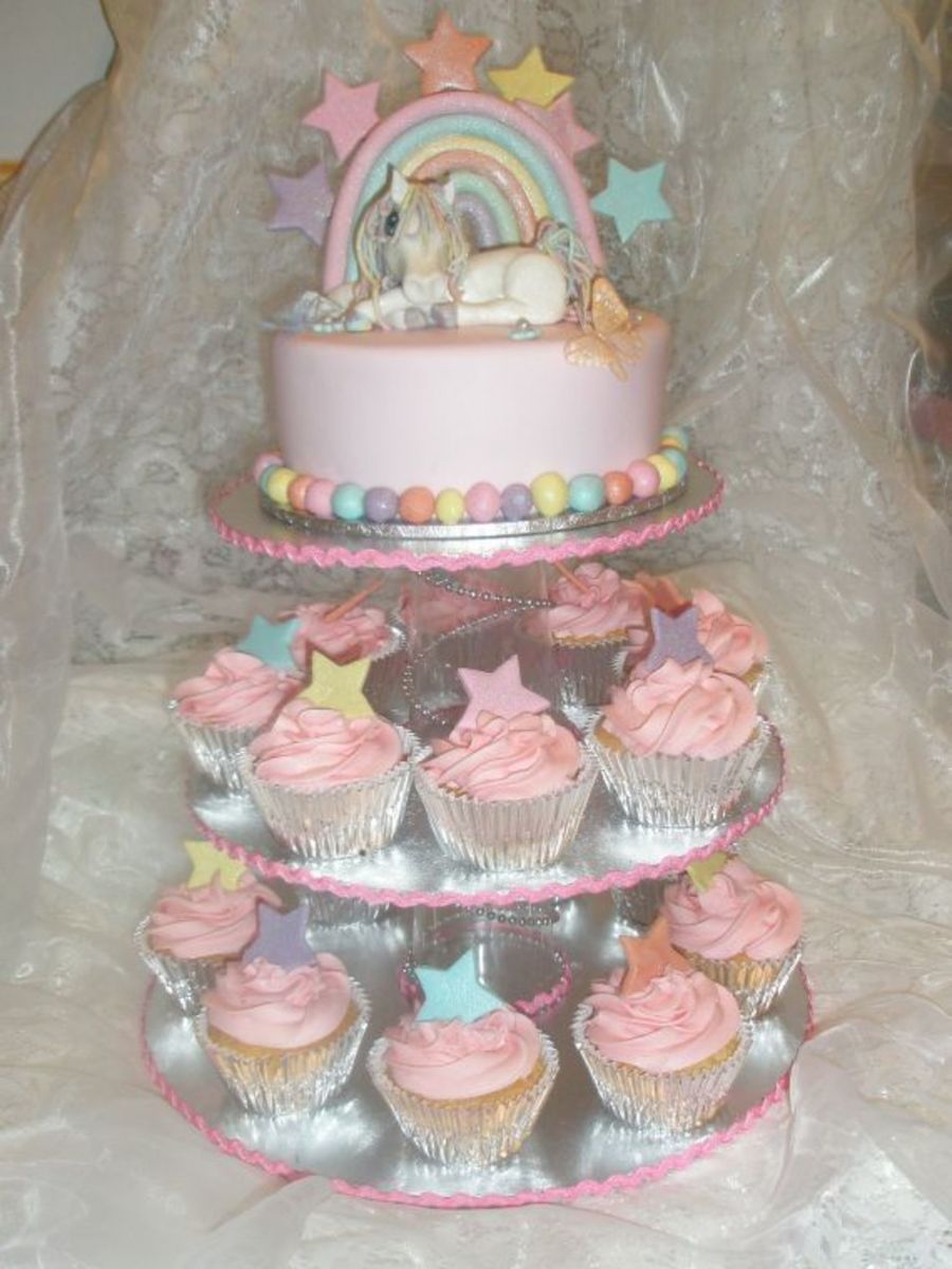 Halle's Rainbow Pony Cupcakes - CakeCentral.com