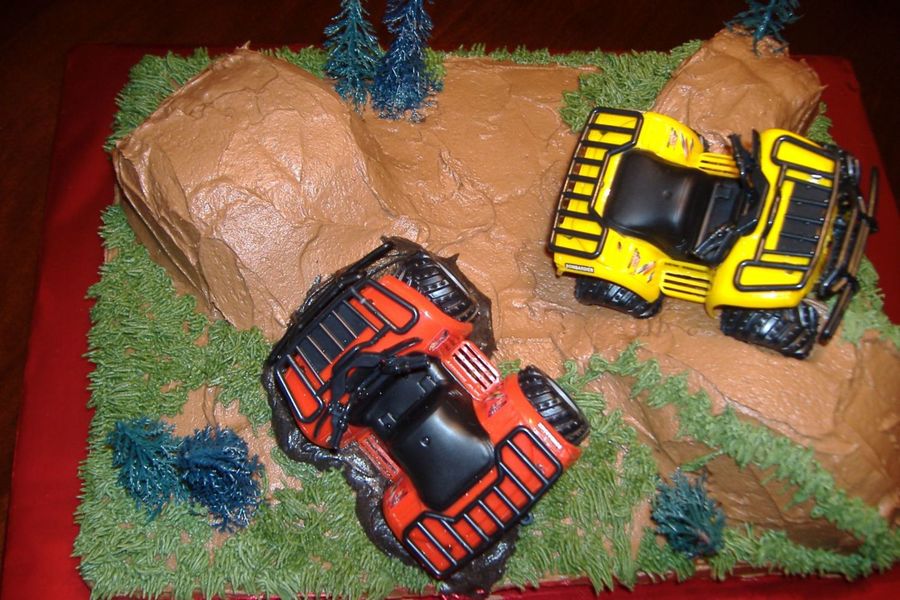 Boys 4 Wheeler Cake - CakeCentral.com