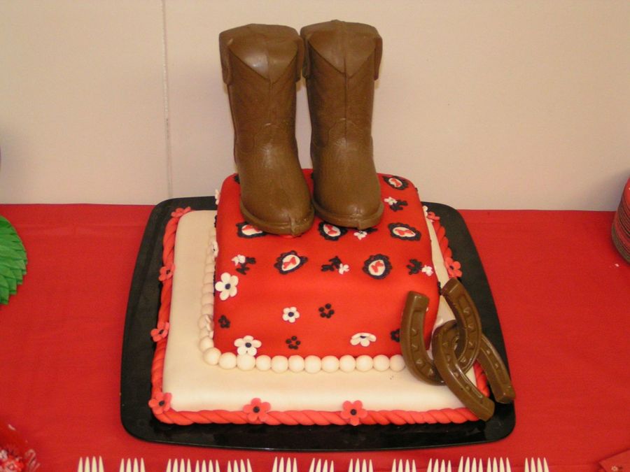 Cowboy Boot Cake - CakeCentral.com