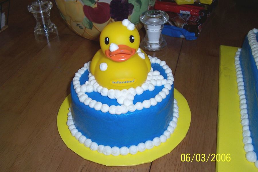 Rubber Ducky Smash Cake - CakeCentral.com