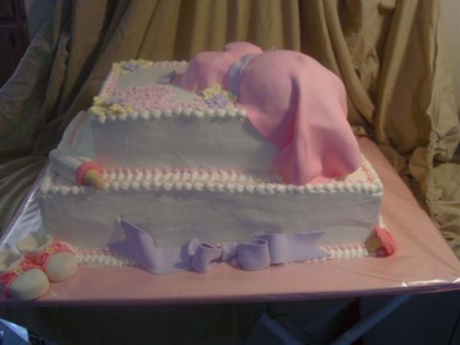 Big Baby Shower Belly - CakeCentral.com
