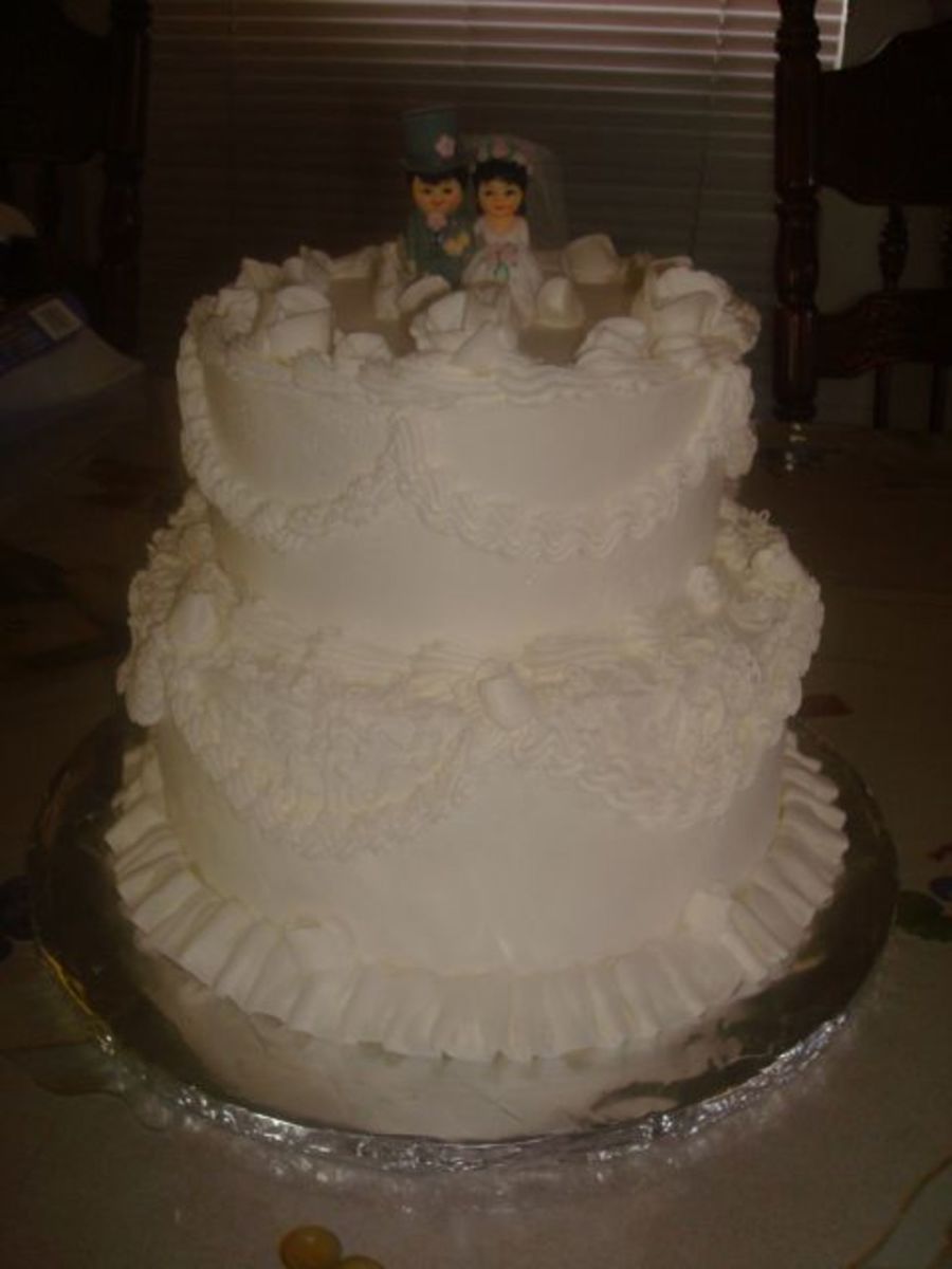 Small Wedding Cake - CakeCentral.com