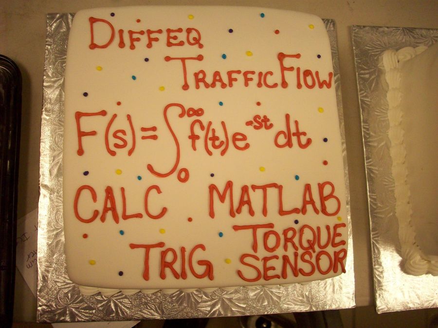 Fondant Covered "math" Cake - CakeCentral.com