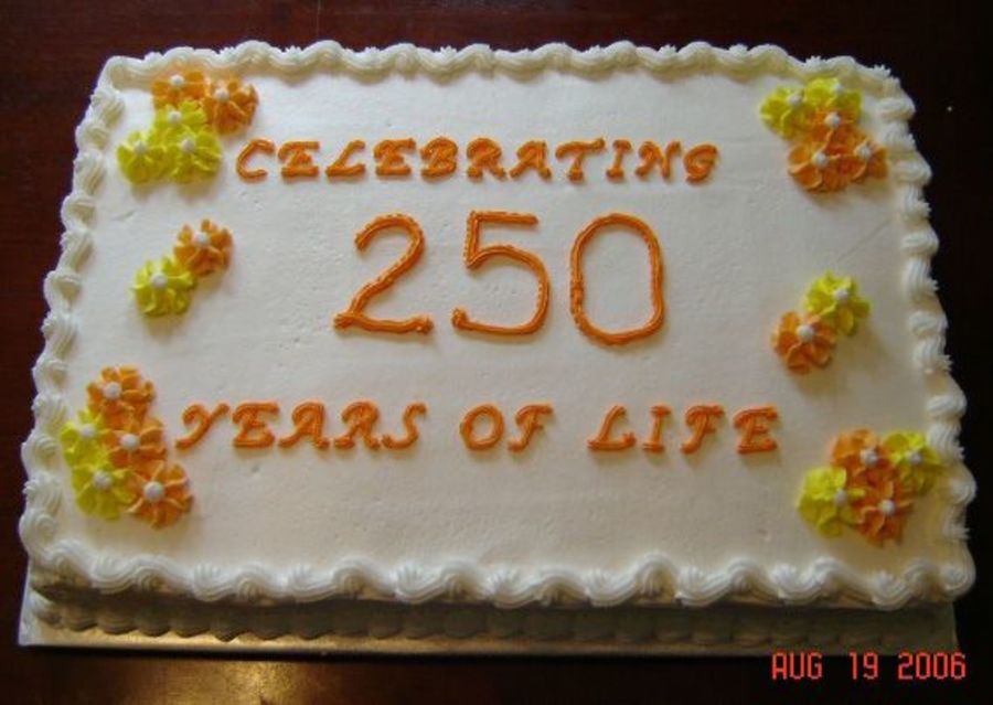 250 Life Birthday Cake - CakeCentral.com