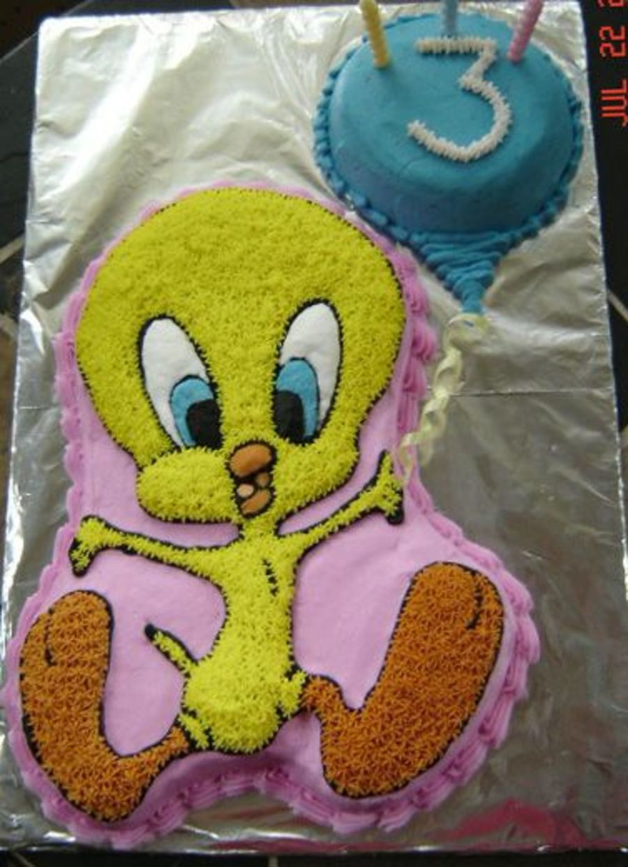 Tweety Birthday Cake - CakeCentral.com