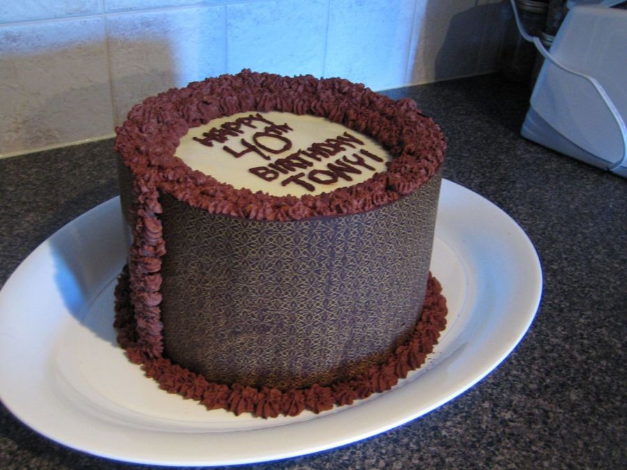 Chocolate Overload 40Th Birthday Cake - CakeCentral.com