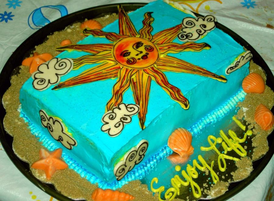 Sun Cake - CakeCentral.com