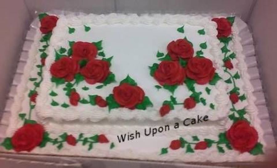 Wedding Sheet Cake - CakeCentral.com