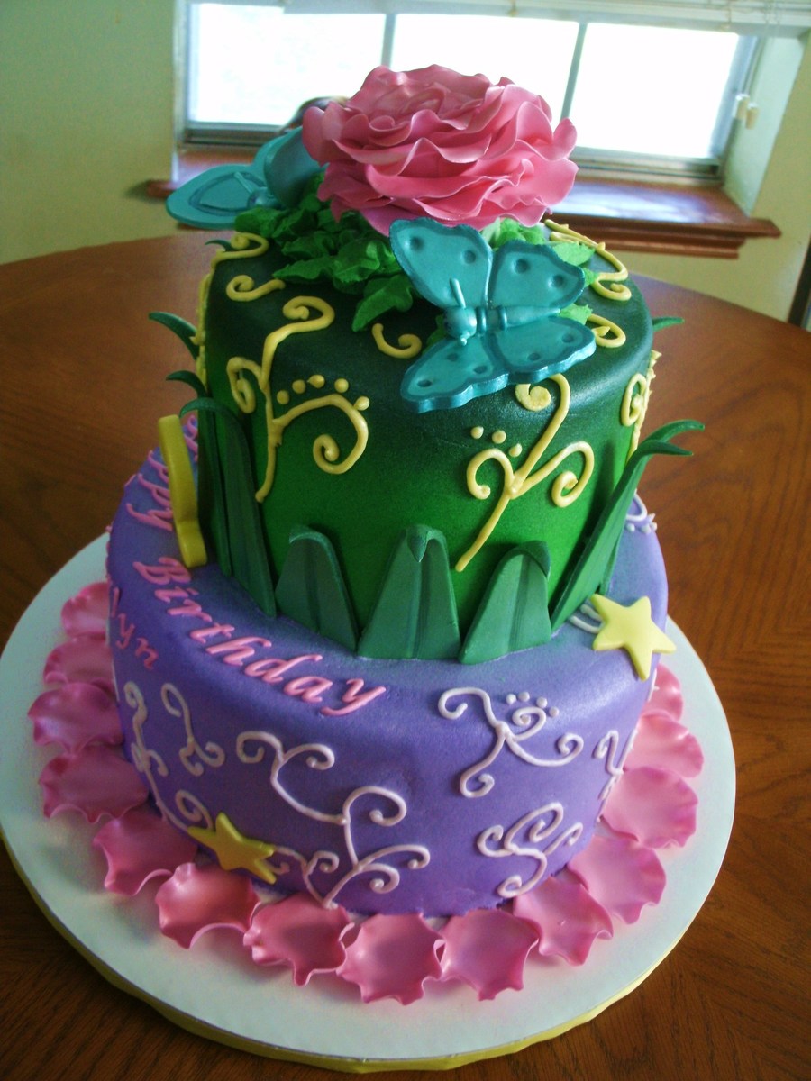 2 Year Old Girl Birthday Cake - CakeCentral.com