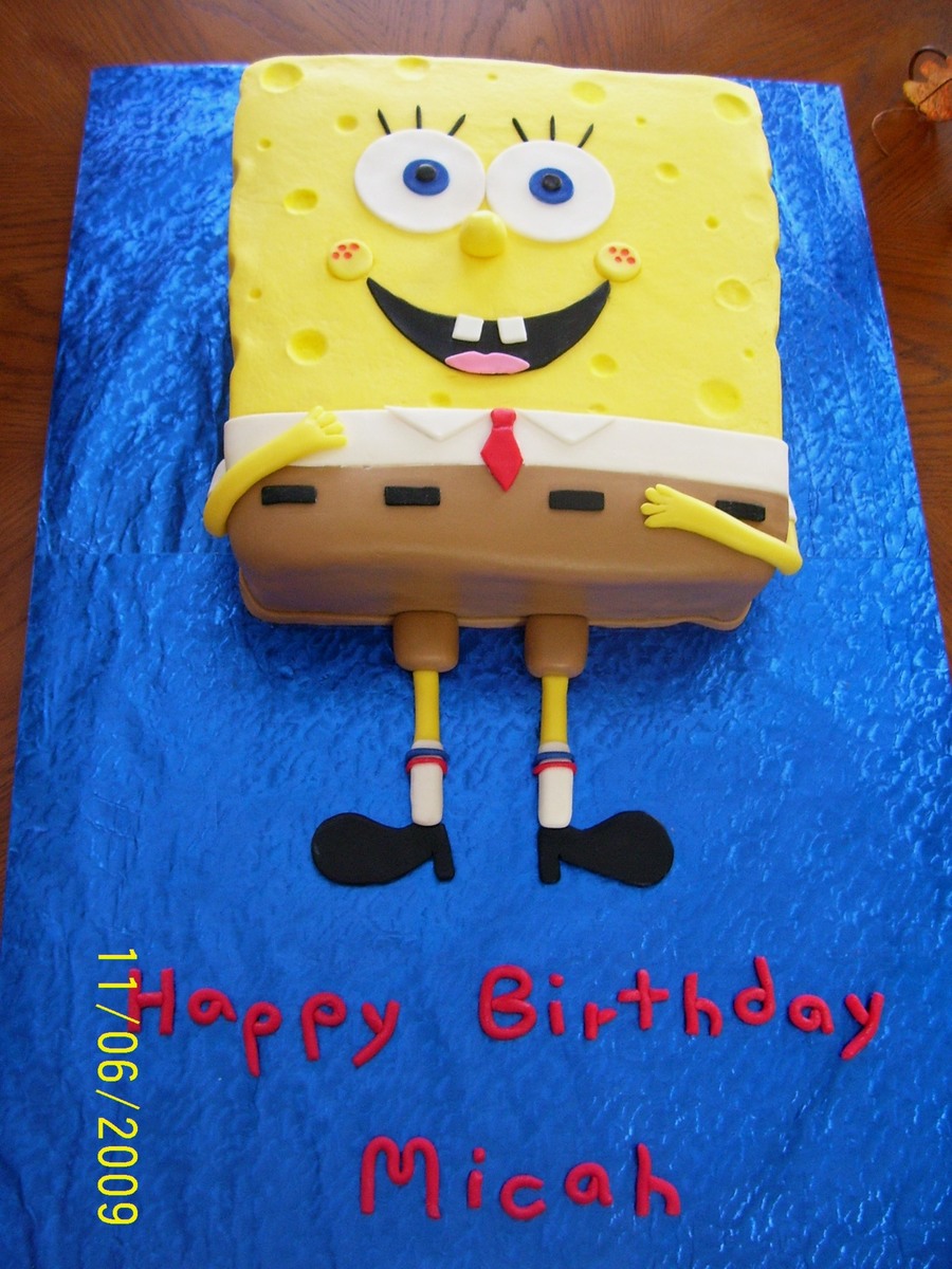 Spongebob Birthday Cake - CakeCentral.com