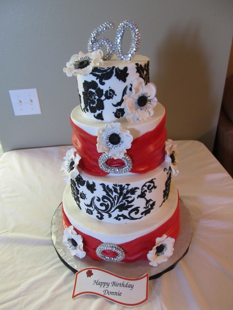 60Th Birthday Cake - CakeCentral.com