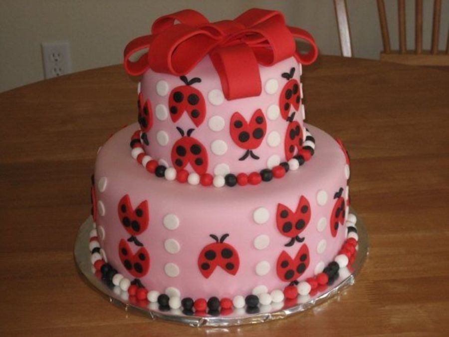Lady Bug Cake - CakeCentral.com