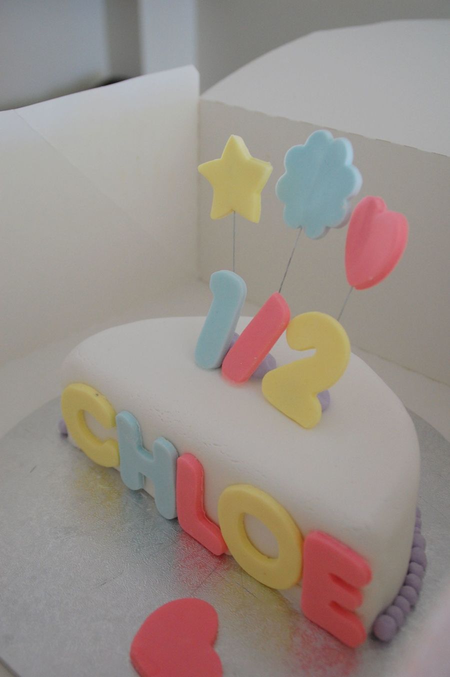 Chloe's Half Birthday Cake - CakeCentral.com