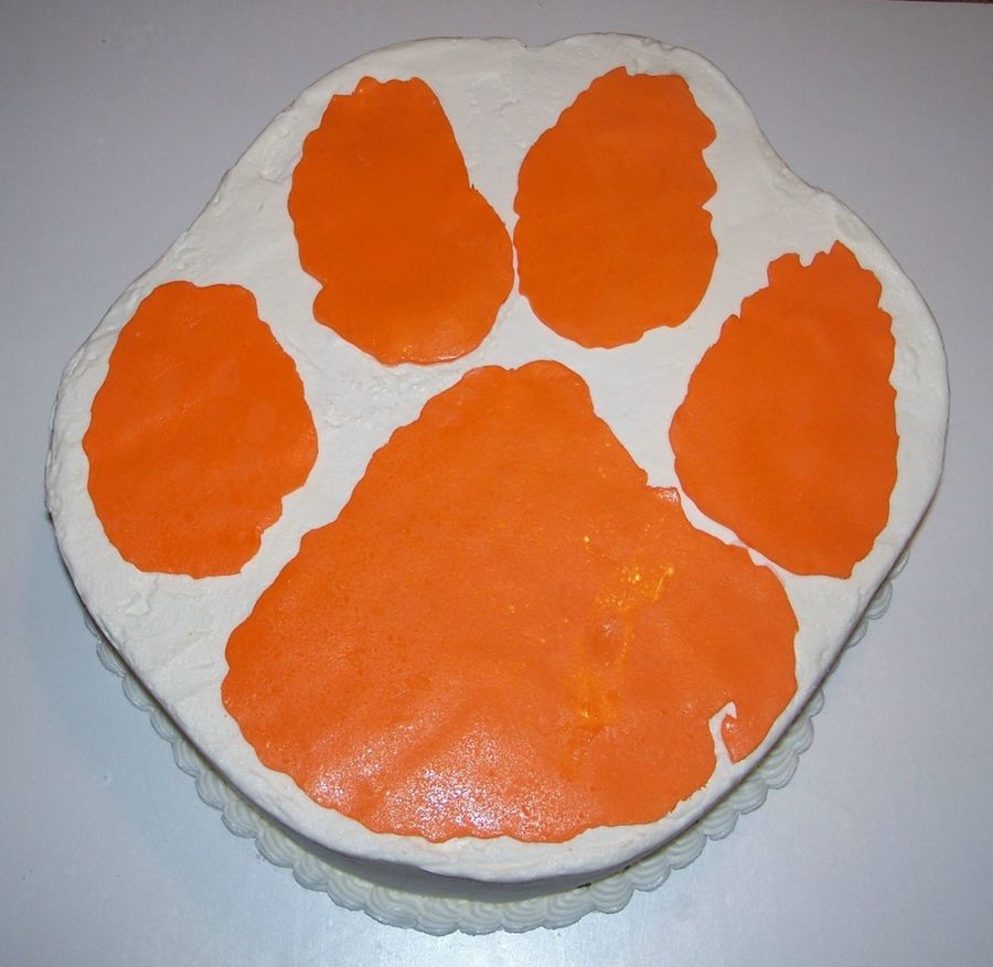 Clemson Grooms Cake - CakeCentral.com