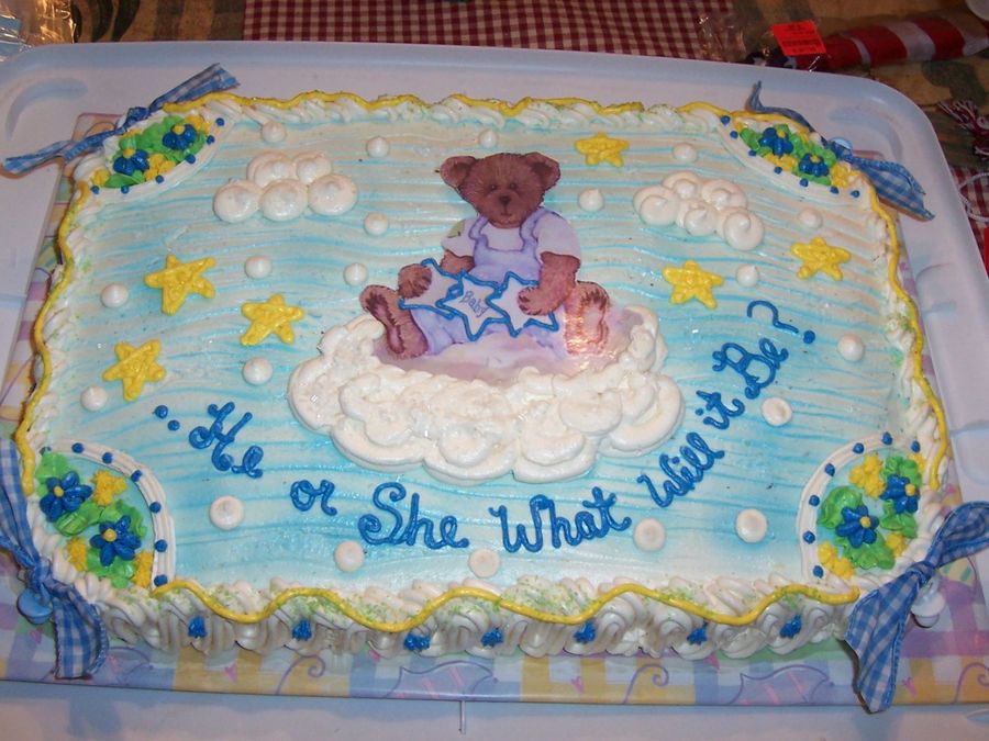 Blue Bear Cake.......... - CakeCentral.com