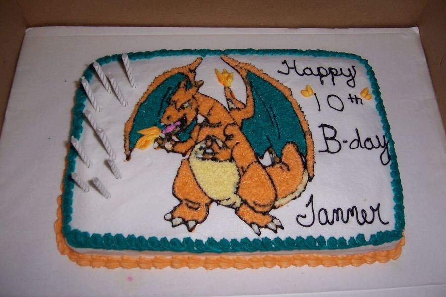 Pokemon/charizard Cake - CakeCentral.com