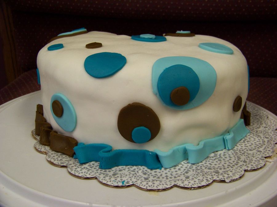 Dar/light Teal/brown Birthday Cake - CakeCentral.com