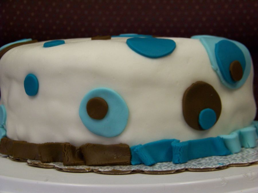 Dar/light Teal/brown Birthday Cake - CakeCentral.com