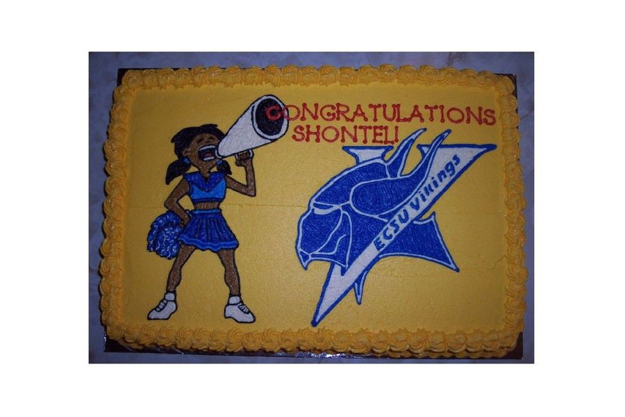 Cheerleader Cake - CakeCentral.com