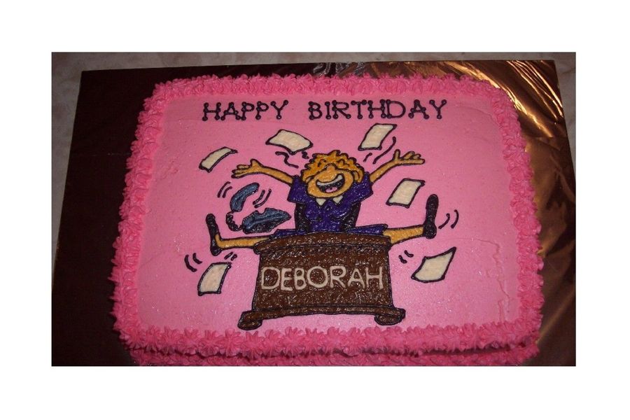 Secretary Birthday - CakeCentral.com