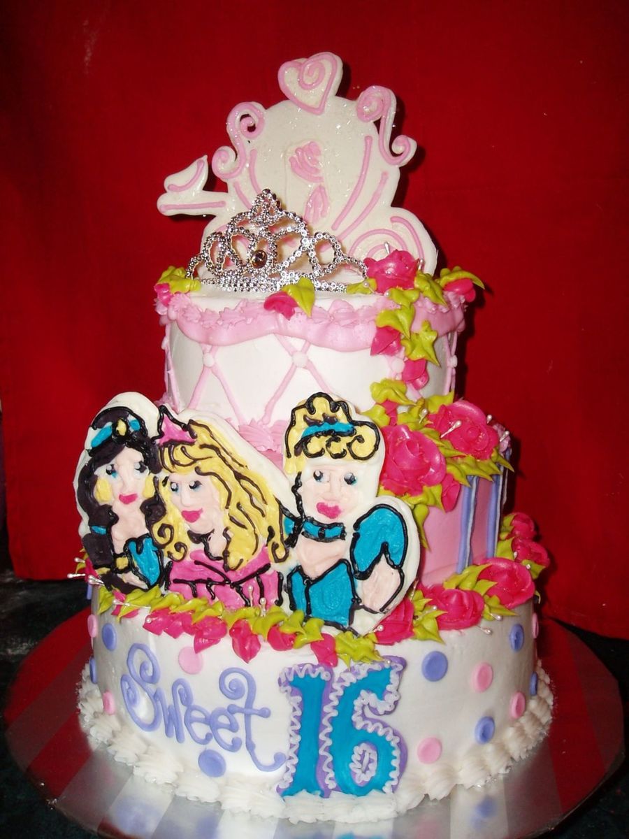 Sweet 16 Disney Princess - CakeCentral.com