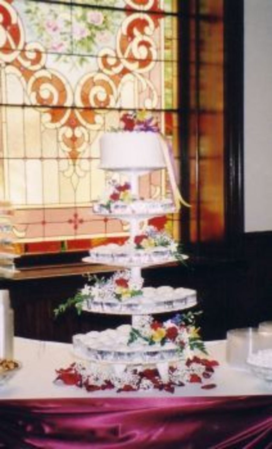 Cupcake Combo Wedding Cake - CakeCentral.com