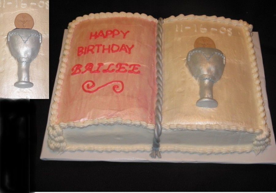 First Communion/birthday - CakeCentral.com