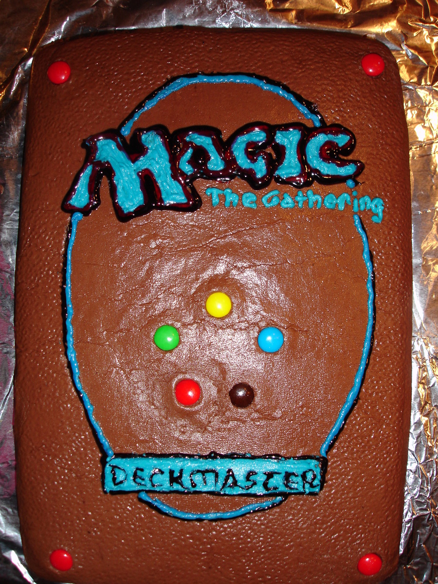 Magic The Gathering Card Cake - CakeCentral.com