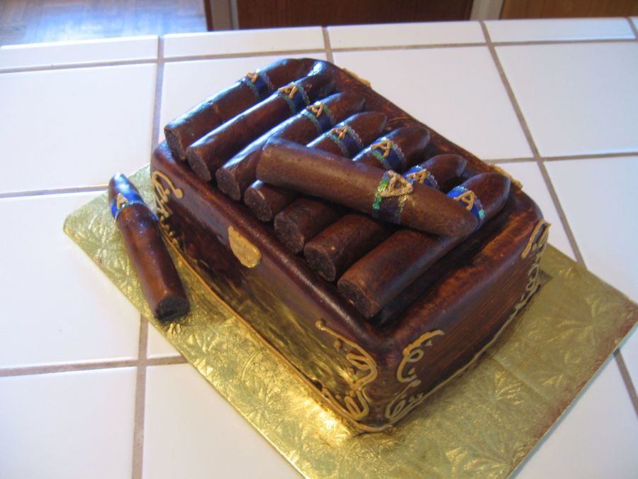 Cigar Humidor Cake - CakeCentral.com