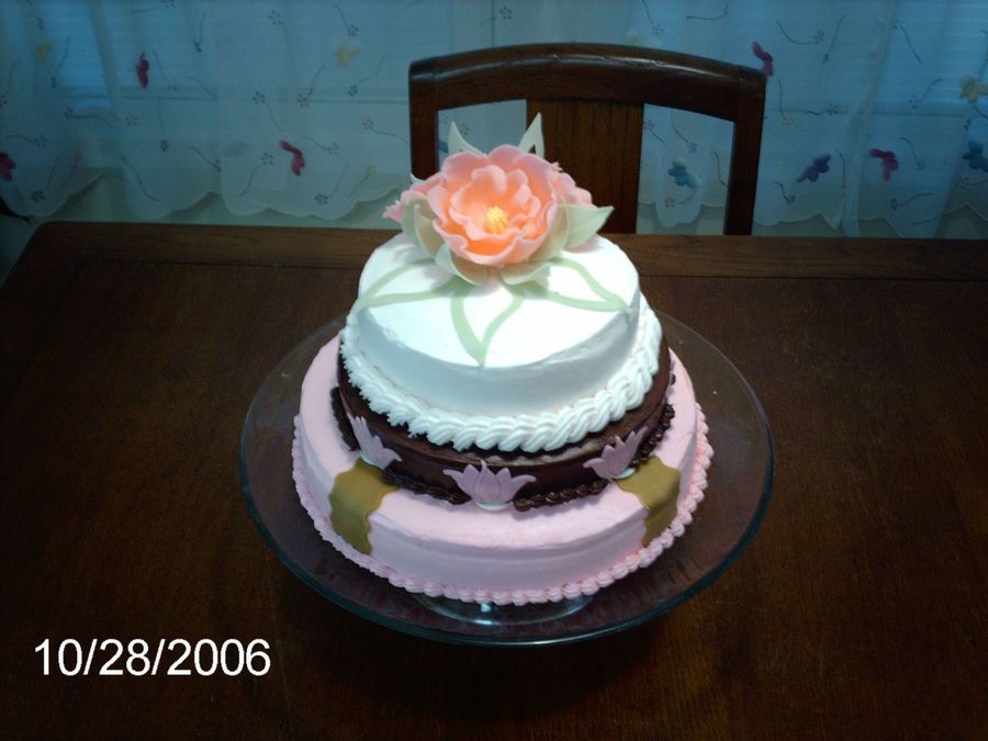 Art Deco-Ish Birthday Cake - CakeCentral.com