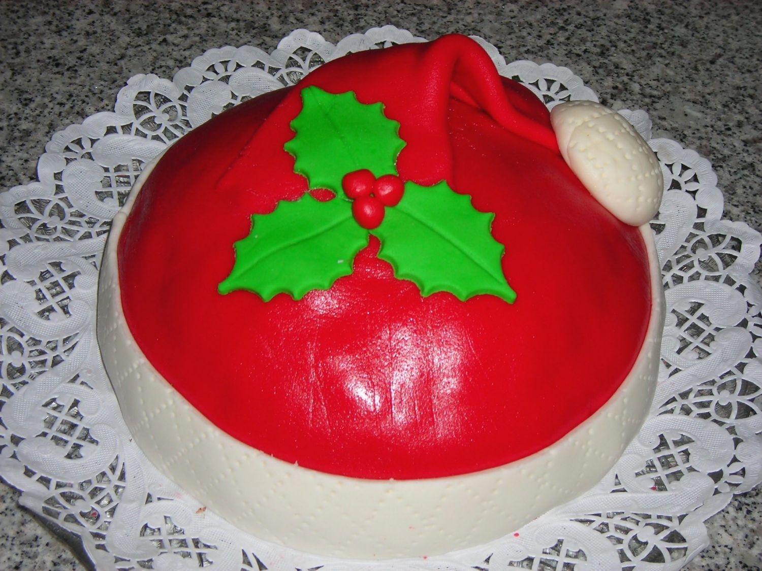 O Barrete Do Pai Natal - CakeCentral.com