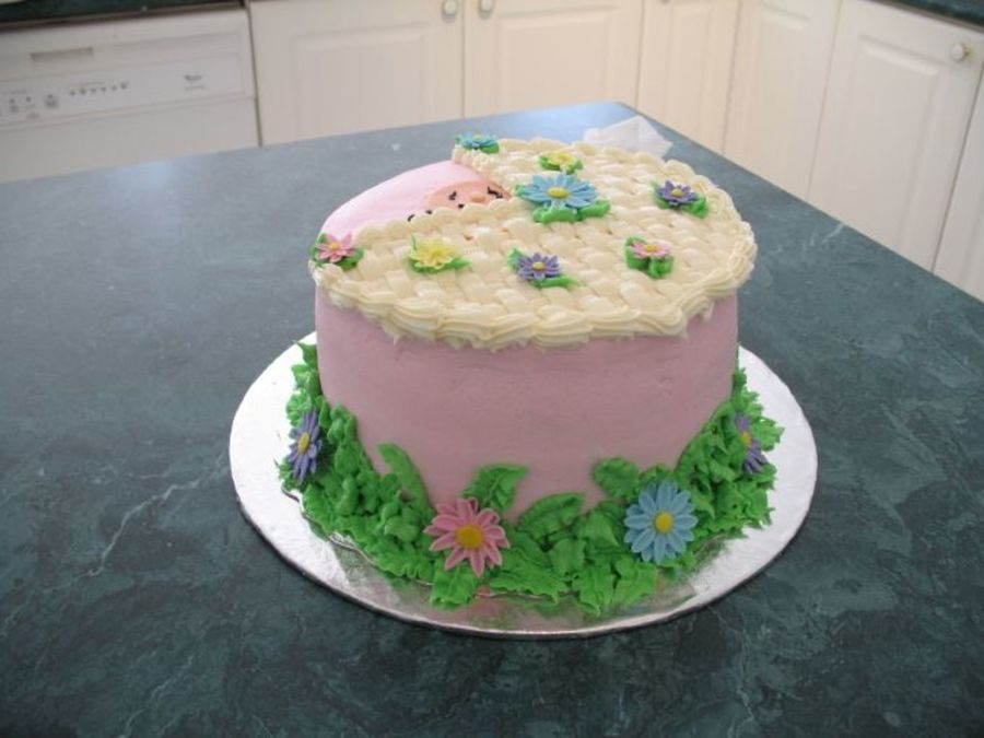 Baby Shower Cake Side View - CakeCentral.com
