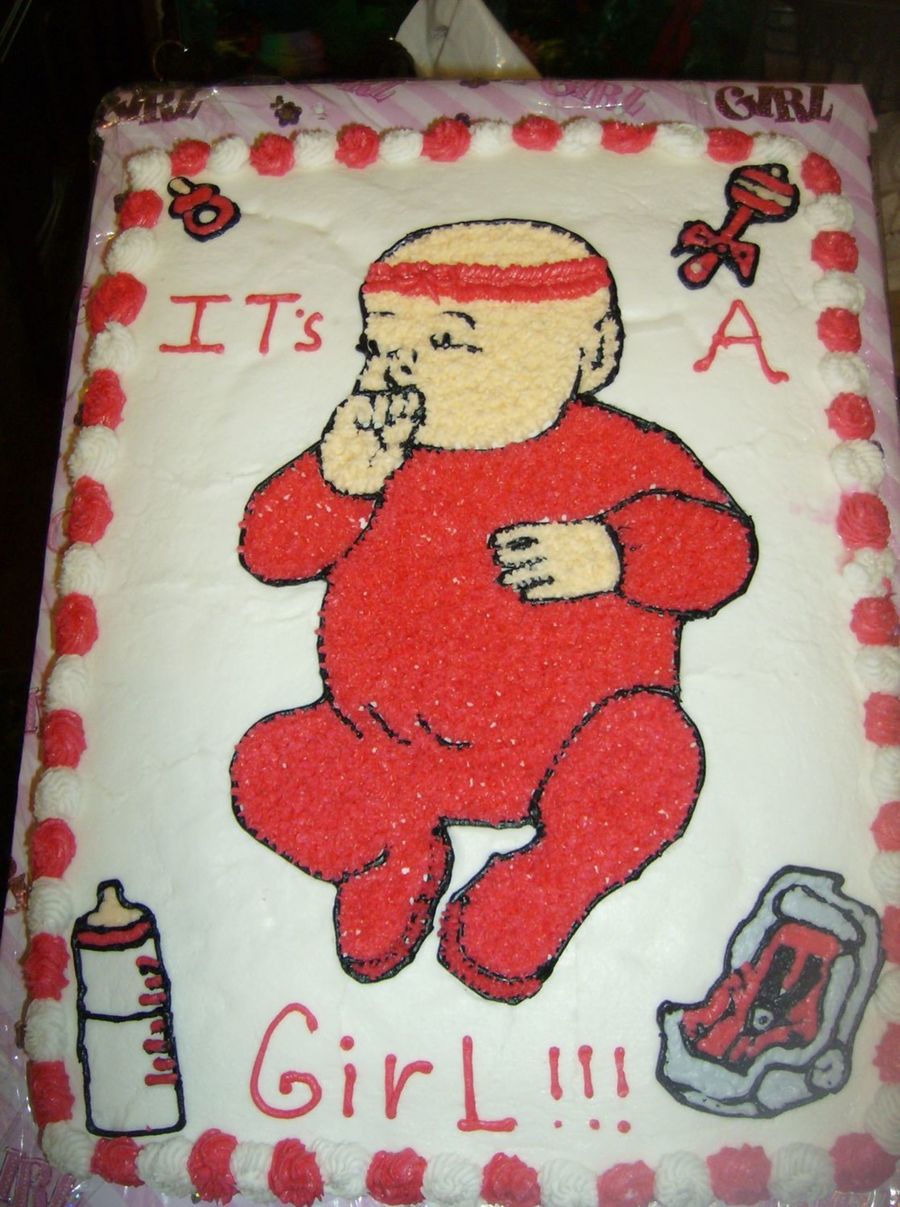 Last Minute Baby Shower Cake - CakeCentral.com