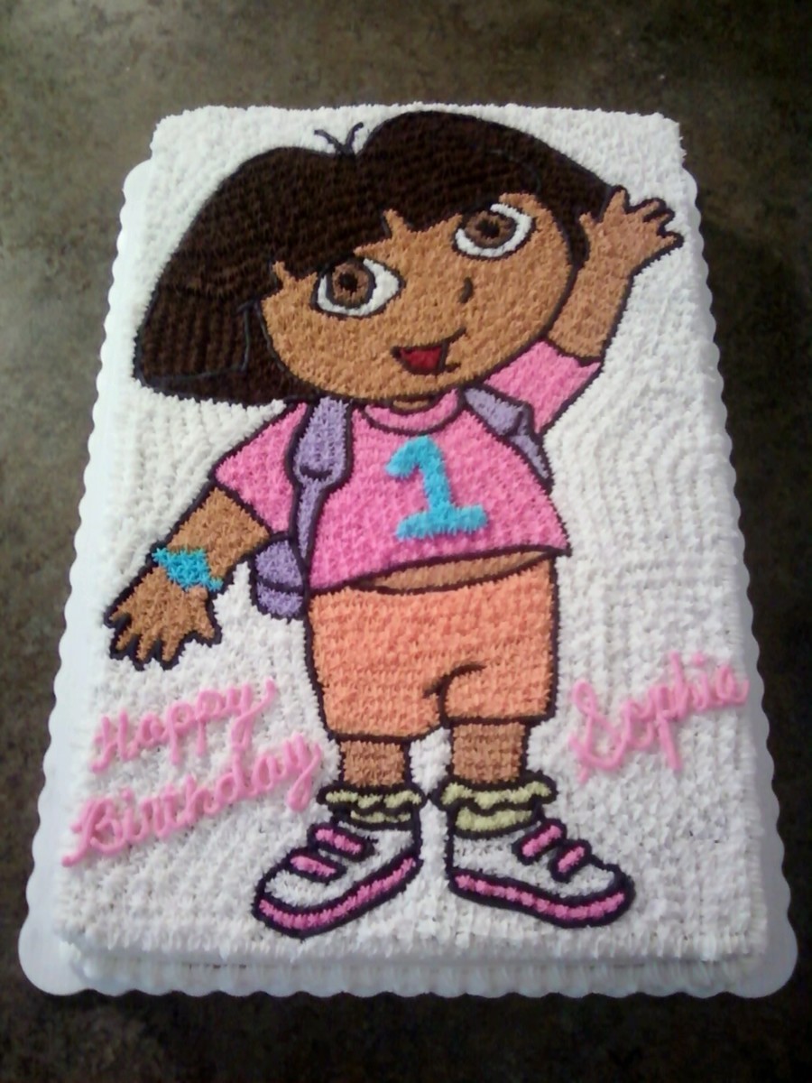 Dora And Backpack - CakeCentral.com