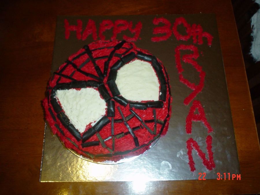Spiderman Head - CakeCentral.com