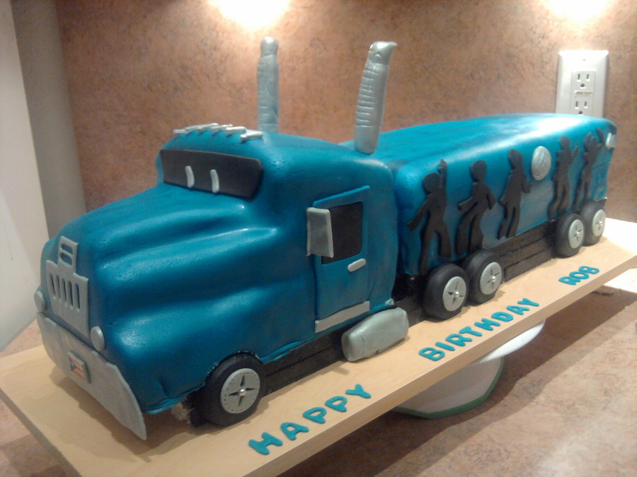 Disco Semi Truck - CakeCentral.com