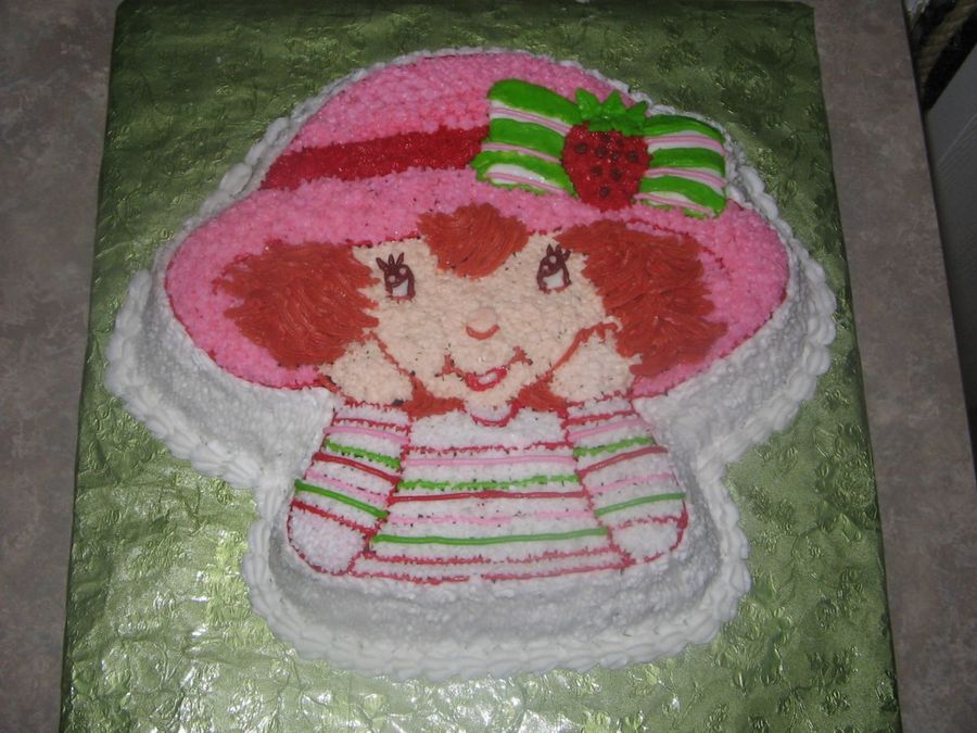 Strawberry Shortcake Character Cake - CakeCentral.com