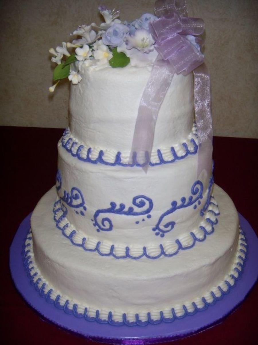 Purple Scrolls - CakeCentral.com