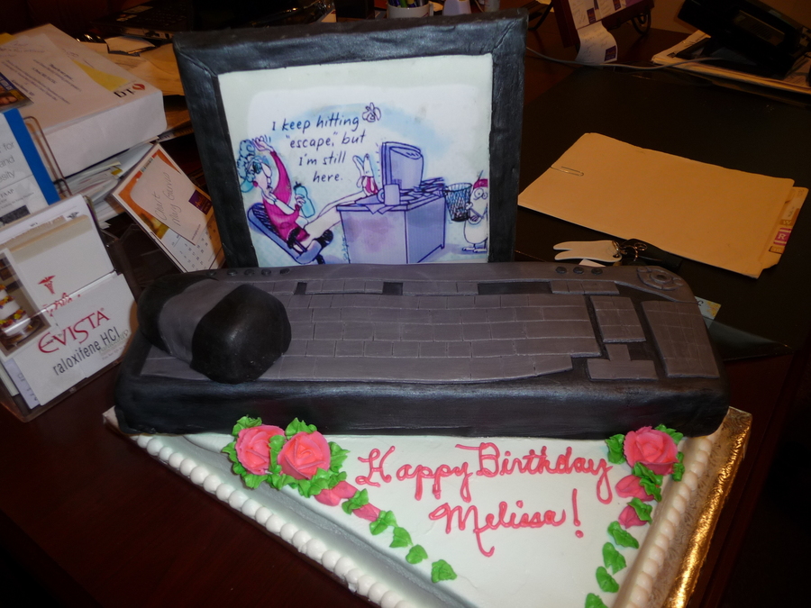 Computer Birthday Cake - CakeCentral.com