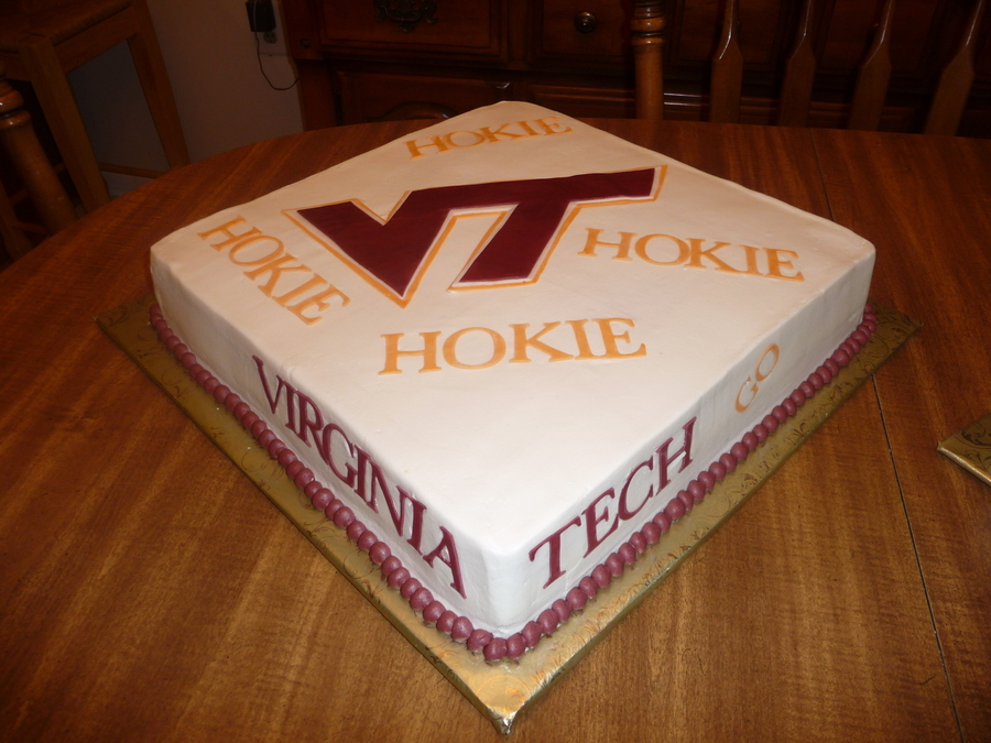 Virginia Tech Graduation Cake - CakeCentral.com