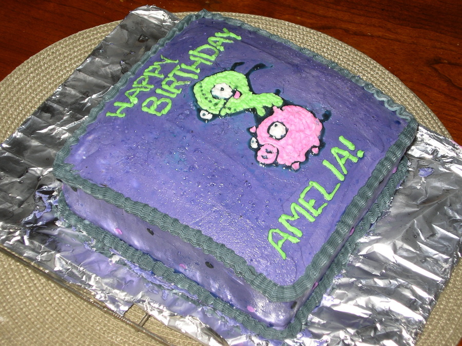 Invader Zim Cake - CakeCentral.com