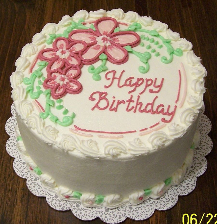 Simple Flower Cake - CakeCentral.com