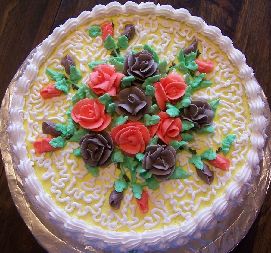 Practice Cake Top View - CakeCentral.com