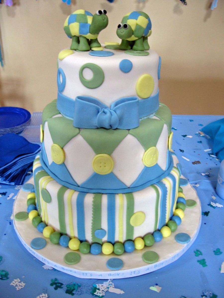Turtle Baby Shower - CakeCentral.com
