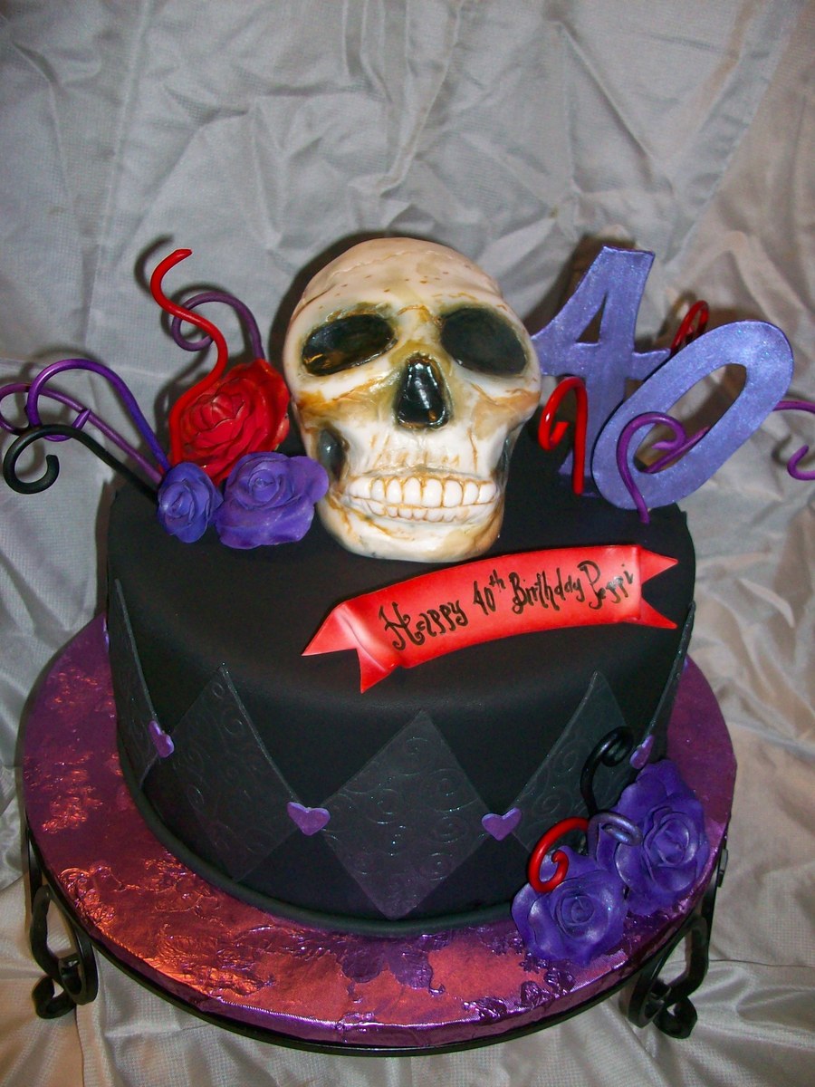 Skull Cake - CakeCentral.com