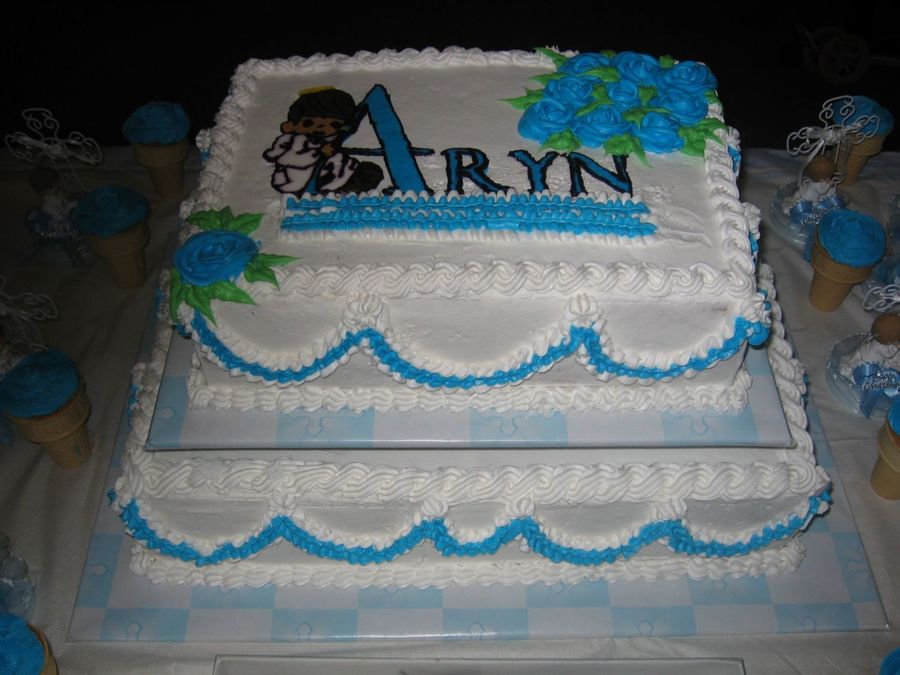 Christening Cake - CakeCentral.com