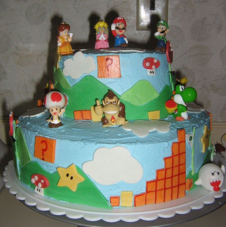 Nintendo Birthday Cake Front - CakeCentral.com